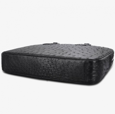 Slim Ostrich Business Bag Designer Ostrich Briefcase for Men
