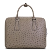 Slim Ostrich Business Bag Designer Ostrich Briefcase for Men