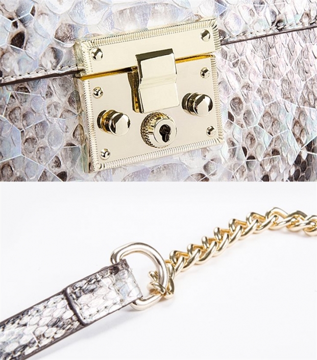 Python Skin Purse, Python Skin Clutch Bag Cross Body Bag