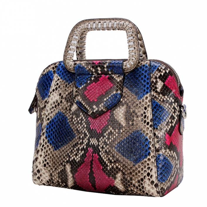 Snakeskin Handbag Top-Handle Bag Tote Crossbody Bag