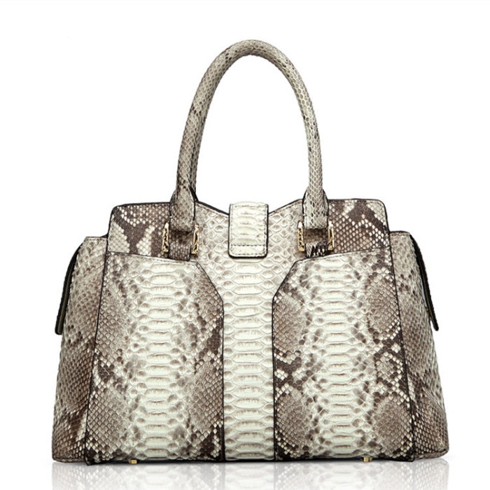 Stylish Snakeskin Top-Handle Handbags for Women