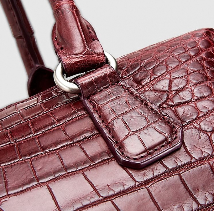 Boston Style Alligator Shoulder Strap Crossbody Handbag Tote Laptop ...