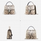 Designer Python Skin Tote Bag Purse Crossbody Bag