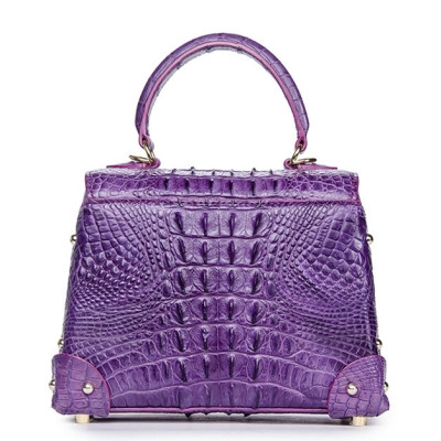 Ladies Crocodile Shoulder Bag Top Handle Handbag