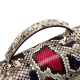 Python Skin Handbag for Women Top Handle Bag Ladies Shoulder Purse Bag