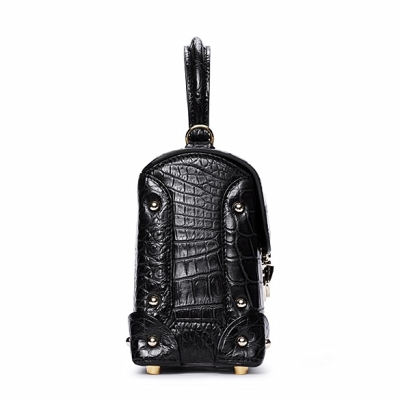 Designer Alligator Top Handle Purse Shoulder Handbag