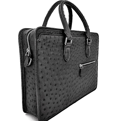 Ostrich Briefcase Laptop Bag Messenger Business Bags for Men